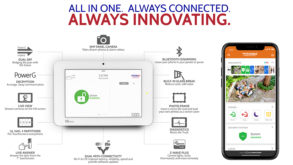 Qolsys IQ Panel 2+ | Home Security System | Protection Plus